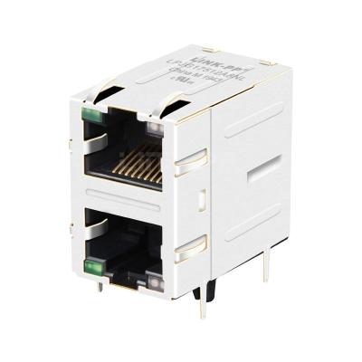 Cina 10/100/1000 Base-T Tab Up Green/Yellow&Green LED 2X1 Port 10P8C connettore modulare RJ45 in vendita