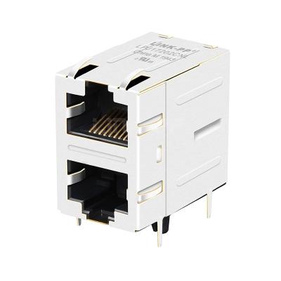 Cina LPJ17202CNL 10/100 Base-T 2x1 Port RJ45 Connector femminile 8p8c Senza LED in vendita