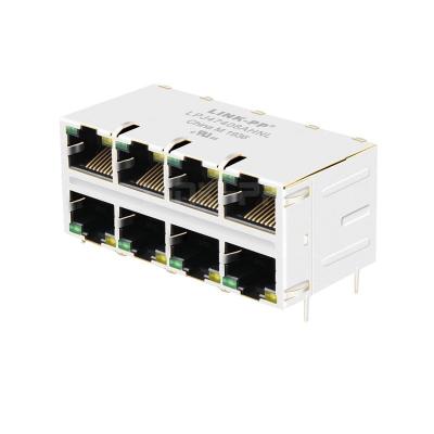 Cina 10/100 Base-T Tab Up Verde/Giallo LED 2X4 Porta 8P8C RJ45 Jack in vendita