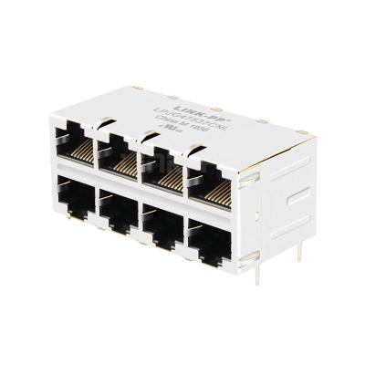 Cina Belfuse 0833-2X4R-54 Compatibile LINK-PP LPJG47537CNL 10/100/1000 Base-T 10p10c Senza LED 2x4 Port Cat6 RJ45 Jack in vendita