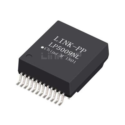 Cina LP5009NL SMD Dual Port 10/100 BASE-T PoE 24 Pin Ethernet Transformer Moduli in vendita