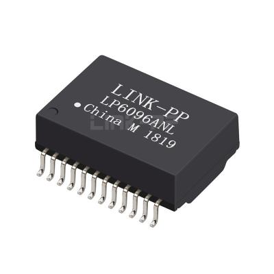 Cina Impulso HX6098NL Compatibile LINK-PP LP6096ANL 1000 Base-T Single Port SMD 24 PIN PoE+ Ethernet Lan Transformer in vendita