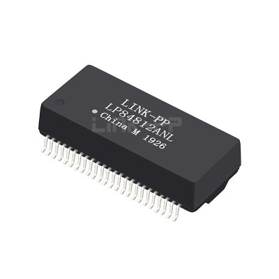 Cina LP84812ANL 10/100 Base -T Moduli di trasformatore Ethernet a doppia porta PoE+ 48 pin in vendita