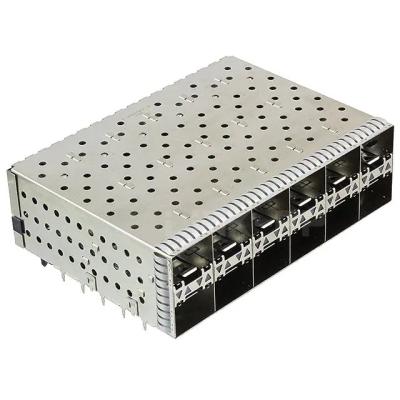 Cina TE 2007562-5 SFP+ Cage Assembly 2x6 Port con connettore integrato incluso Lightpipe in vendita