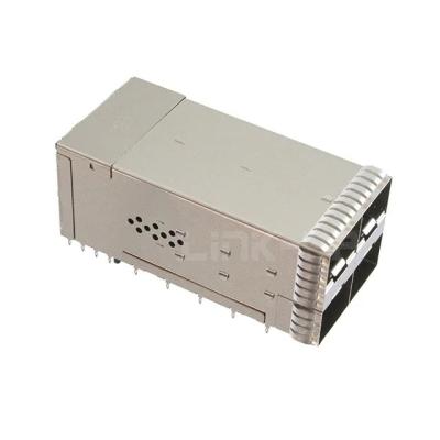 Cina 2343522-7 TE ZSFP+ Receptacle con cage Ganged (2x2) Connector Press-Fit Through Hole 56 Gb/s in vendita