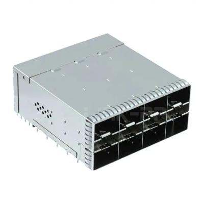 Cina TE 3-2180324-1 zSFP+ Cage Ganged (2x4) connettore 32 Gb/s EMI Springs in vendita