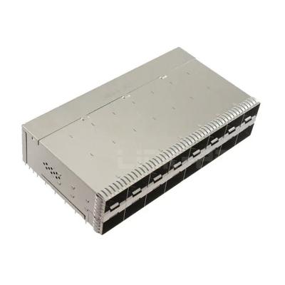 Cina TE 2340033-5 zSFP+ Cage Assembly 2x8 Port con connettore integrato 56 Gb/s EMI Springs in vendita