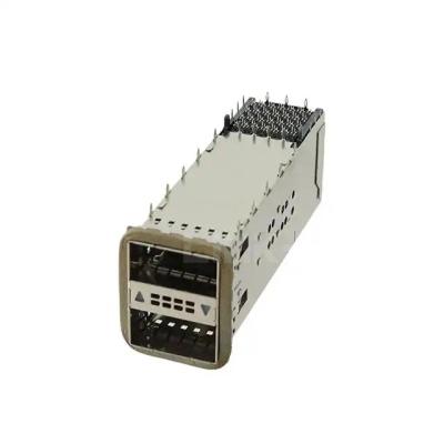 中国 TE 2198373-2 ZQSFP+ Cage Assembly With Integrated Connector 2x1 ポートを含むライトパイプ 販売のため