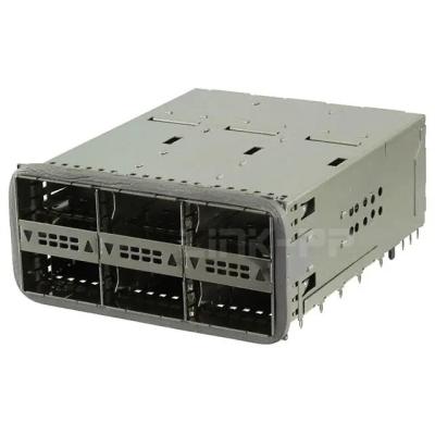 中国 TE 2227226-3 ZQSFP+ 収納器 カード付き (2x3) コンネクタ ライトパイプを含む 販売のため