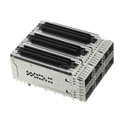 中国 2299924-2 TE ZQSFP+ キャージ・ギャング付き (2x3) 容器,ヒートシンクコネクタ EMIスプリング 販売のため