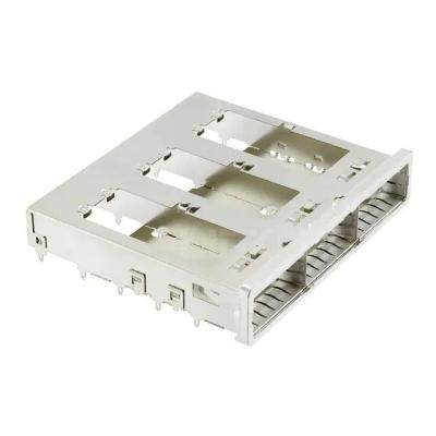 中国 TE 2007474-1 QSFP+ カージ・ギャング (1x3) コンネクタ 穴を押す 販売のため