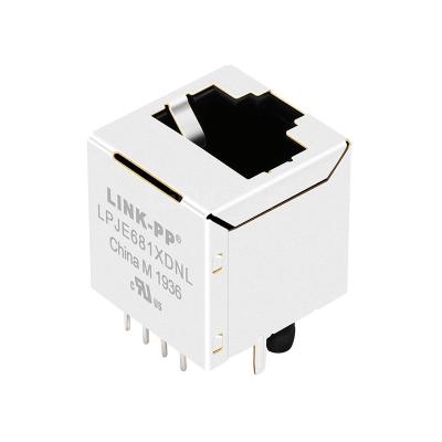 Cina Tyco 6116202-1 Compatibile LINK-PP LPJE681XDNL senza LED 8P8C Verticale RJ45 Jack senza magneti integrati in vendita