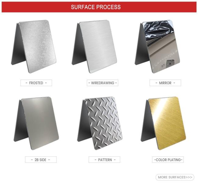 Factory Price Direct Sales 201 304 316 430 2b 8K Mirror Surface Stainless Steel Plate