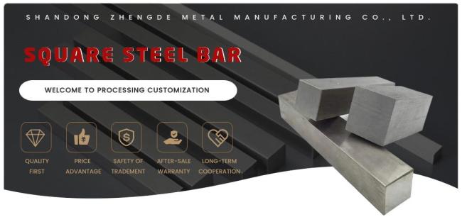 Polished Alloy Iron Mild Carbon JIS AISI 1084 4140 4340 ASTM A36 Q235 S235 Carbon Steel Square Steel Solid Rod/Bar