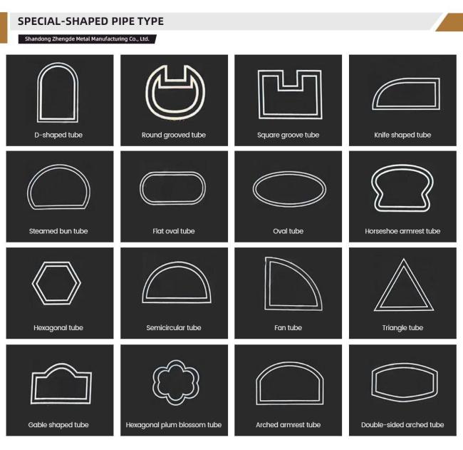 Factory Hot Sale Various Shapes Cold Drawn Special Shaped Steel Pipe