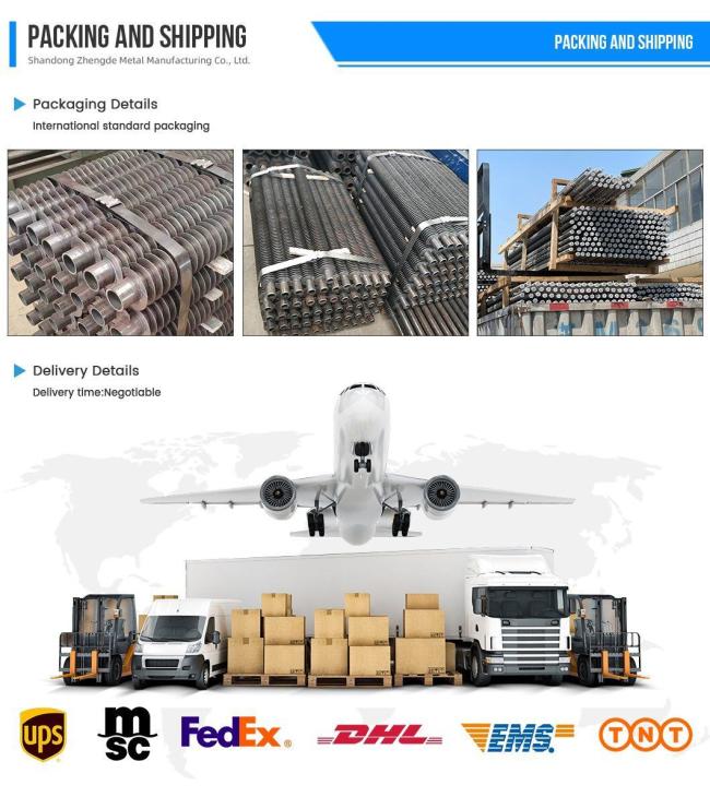 Carbon Steel Copper Aluminum Fined Tube Elliptical and Spiral Fined Tube