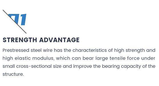 Indented PC Wire Low Relaxation Prestressed Concrete Steel Wire with Cheap Price