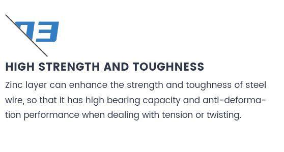 High Strength 0.7mm 1.2mm Galvanized Steel Wire High Tensile Galvanized Spring Galvanized Iron Metal Wire