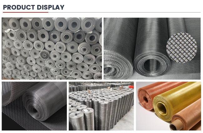 Factory Stainless Steel Duplex Wire Mesh Ss 304 316/Galvanized Square Woven Filter Plain Twill Dutch Knitted Sintered Mesh