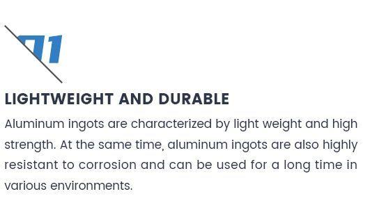 Daily Hardware Used High Purity L0kg 15kg 500mm*100mm*100mm 99.98% Aluminium Ingot