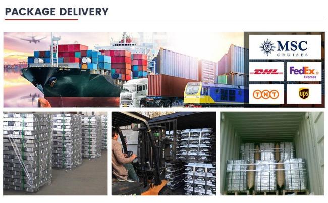 Daily Hardware Used High Purity L0kg 15kg 500mm*100mm*100mm 99.98% Aluminium Ingot