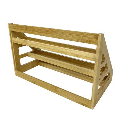 Κίνα Αειφόρος μπαμπού ντουλάπι μπαχαρικά Rack οργανωτής 48.3x21.6x24.1cm Εστιατόριο κουζίνας προς πώληση