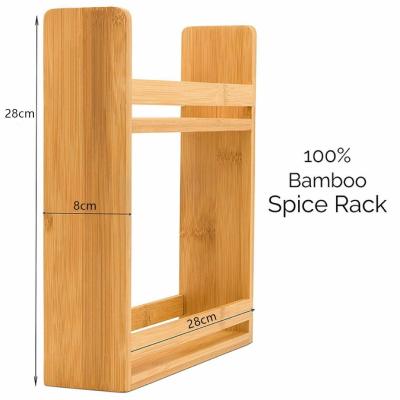 Chine 28x28x8cm plateau porte-épices en bambou pour tiroir armoire de cuisine organisation à 3 niveaux à vendre