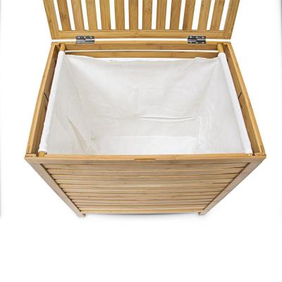 Chine Salle de bains pliable en bambou Rattan rangement de linge panier de vêtements panier à vendre