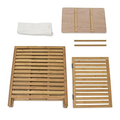 Chine Salle de bains pliable en bambou Rattan rangement de linge panier de vêtements panier à vendre