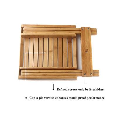 Chine Conception fonctionnelle Tabouret en bambou naturel pour les activités de plein air Léger et durable à vendre
