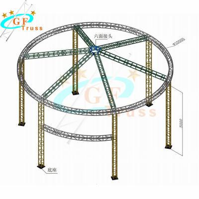 中国 350mmの展覧会のためのアルミニウム段階のトラスをつける円DJ 販売のため