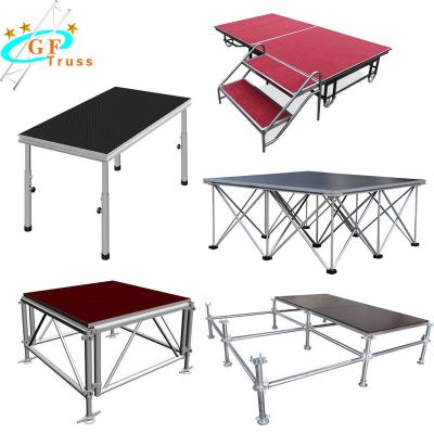 Chine Plate-forme portative en aluminium adaptée aux besoins du client d'étape pour le concert extérieur à vendre