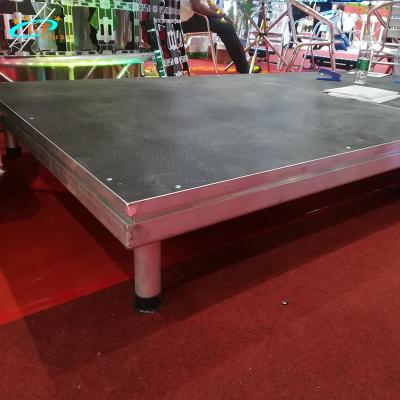 Chine Surface en verre acrylique d'événement d'étape de plate-forme de glissement en aluminium extérieur portatif non à vendre