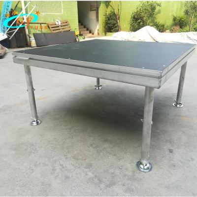 Chine 500KGS/Sq.M Portable Wooden Stages pour la taille ajustable 1m d'événement à vendre