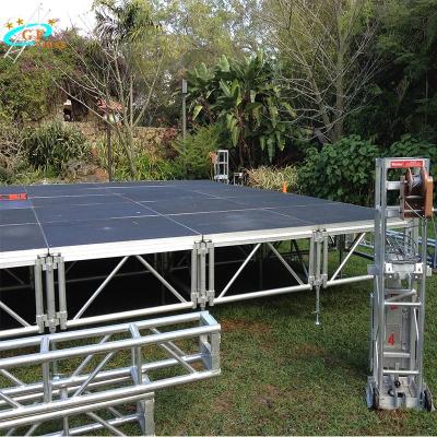 Chine ROHS 4' X4 4' plate-forme en aluminium d'étape de X8 pour la convention à vendre