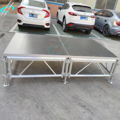 Chine Plate-forme se pliante en aluminium portative de l'étape T6 pour l'exposition d'événement à vendre