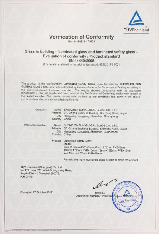 - Shenzhen Sun Global Glass Co., Ltd.