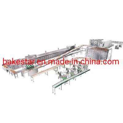 Cina linea completa prezzo automatico di produzione industriale 300kg/H della macchina di panificazione della fetta della fetta biscottata del pane tostato in Cina in vendita