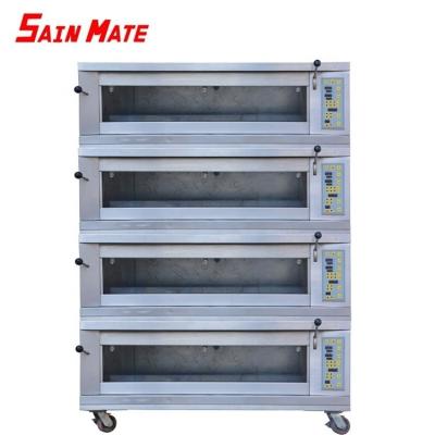 China Venda Direta Garantida Máquina de Fazer Pão Forno Forno De Alta Precisão A Gás Food Deck Forno Com 8 Bandejas à venda