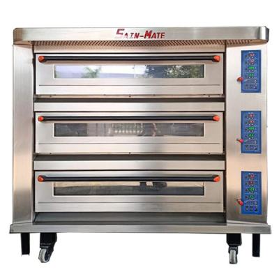 China 2 bandejas profissionais, pão comercial Oven Industrial Bakery Oven da plataforma 10 do gás dos fornos elétricos à venda