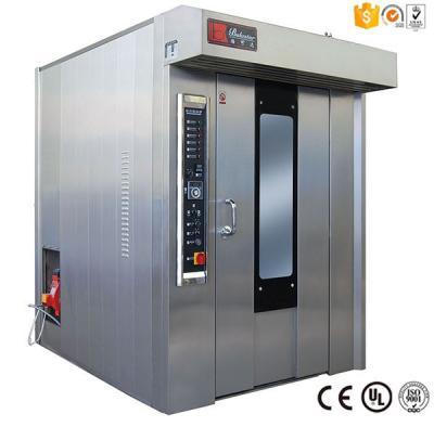 中国 焼けるパン屋のパンの中国の縦の二重棚の回転式オーブンのピタのパンの回転式デッキのオーブン 販売のため