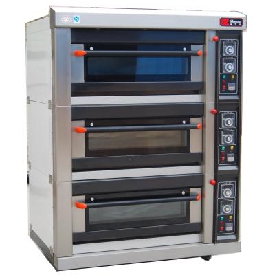China Da plataforma elétrica comercial do gás da padaria das bandejas da plataforma 9 da fornalha 3 forno de cozimento do pão da pizza à venda