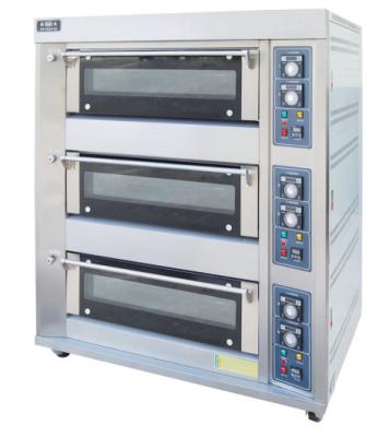 China Commercieel oven-Dek oven-1 laag-3 Dienbladen Te koop