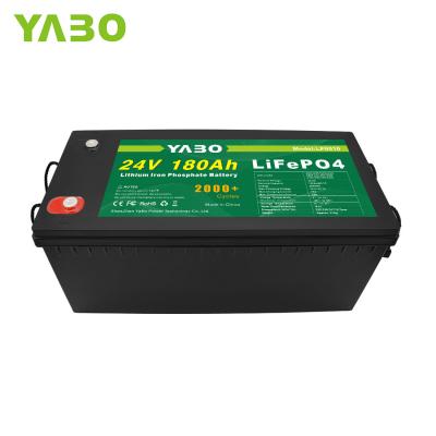 中国 高品質の長寿命 2000 サイクルの安価なリン酸鉄リチウム 24V 180Ah パワーウォール バッテリー パック 販売のため
