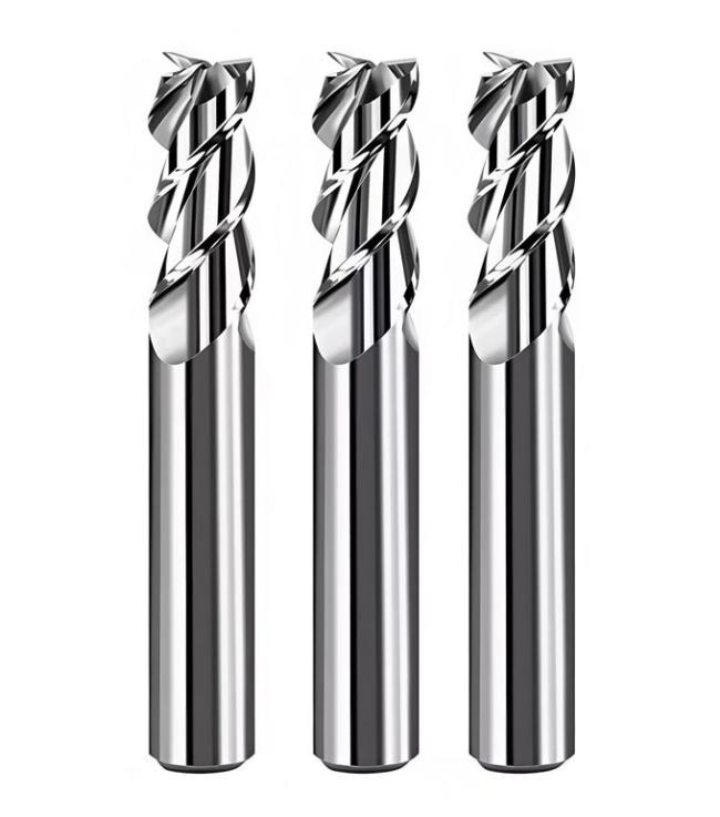 HRC55 Carbide End Mill 3 Flutes 3F Dia 1mm 2mm 3mm 4mm Shank End mill coating Carbide Solid Tungsten Flat milling cutter for Aluminium 5