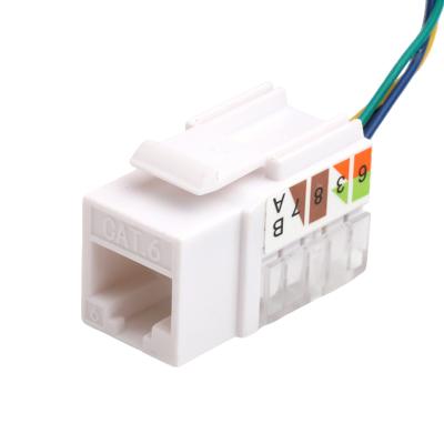China 8-Position Wire Harness Assembly with RJ45 Keystone, 24V Input, 24AWG Cable for sale