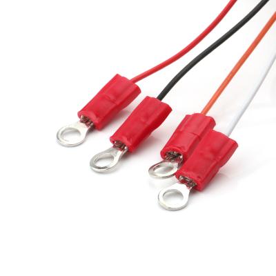China 8-Position Wire Harness Assembly with RJ45 Keystone, 24V Input, 24AWG Cable for sale