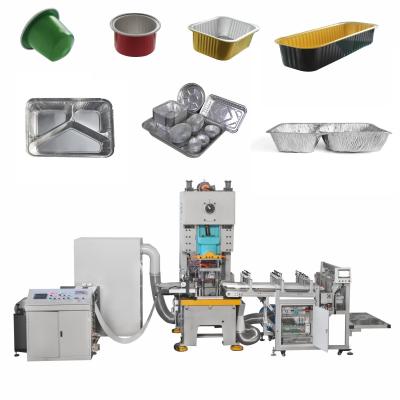 China Automatische machine voor het maken van aluminiumfoliecontainers voor verpakking Te koop