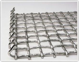 Cina Lo schermo tessuto della miniera ha intrecciato il cavo unito Mesh Pre Bent Into Corrugated forma il diametro del cavo 4mm in vendita