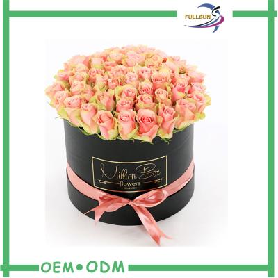 Cina Timbratura calda del fiore di regalo dell'oro di lusso su ordinazione dei contenitori per il fiore fresco conservato in vendita